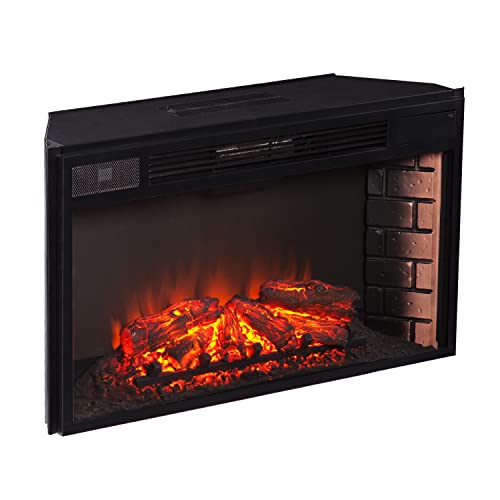 SEI Furniture 33β Widescreen Electric Firebox w/Remote Control, Black