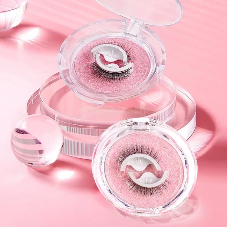 Self Adhesive Eyelashes Reusable No Glue, No Eyeliner needed easy to apply and comfortable like real eyelashes pack count 2 pairs.