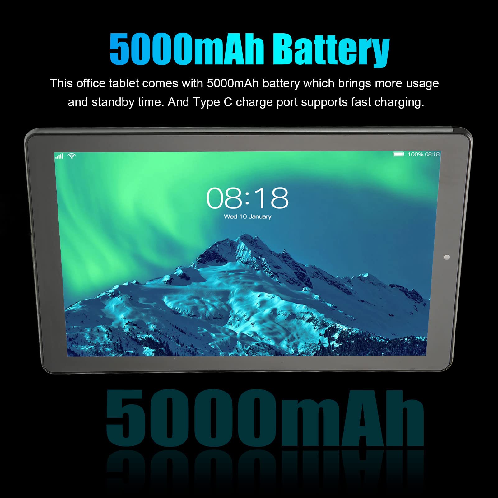 Tablet 10.1 inch HD Screen Android 10 Tablets, 4GB RAM and 64GB ROM Octa Core Smart Pad, Dual SIM Dual Standby, Built in 5000mAh Lithium Battery