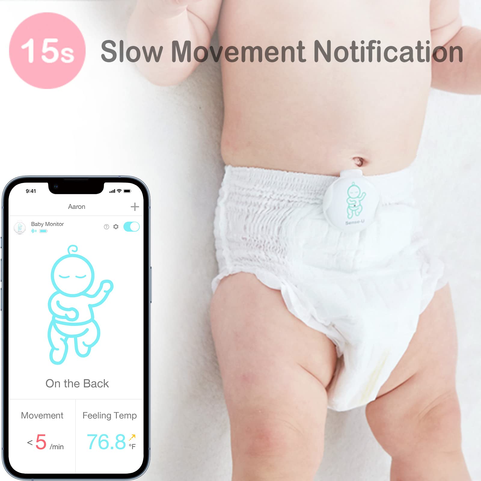 Sense-U Smart Baby Monitor + Baby Swaddle