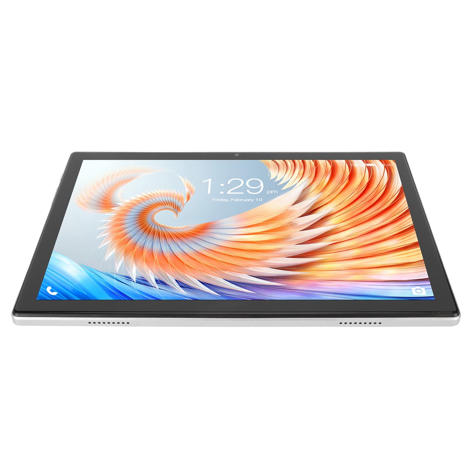 Tablet PC, 10.1 Inch Tablet PC 7000mAh Dual Card Dual Standby 100‑240V White 8GB RAM 256GB ROM for Elderly Home Office (US Plug)