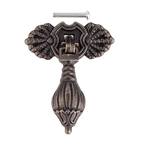 UNCRON Cabinet Handles,Drawer Handles,Dresser knobs,Hanging Pulls Alloy Kitchen Knobs Drawer Cabinet Door Elephant Handle Vintage Furniture Wooden Box Case Cupboard Pull Handles 65 * 57mm