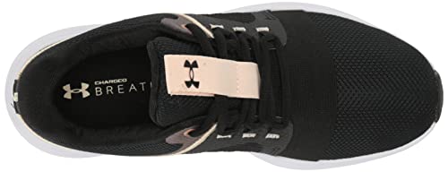 Under Armour Women's Charged Breathe Bliss, (005) Black/Metallic Light Copper/Peach Ice, 8