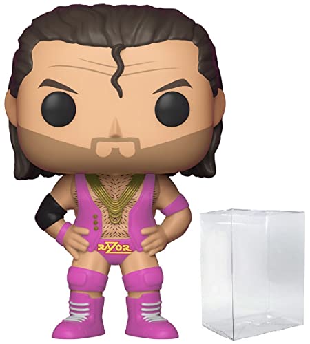 POP WWE: Razor Ramon [Scott Hall] Funko Pop! Vinyl Figure (Bundled with Compatible Pop Box Protector Case), Multicolored, 3.75 inches