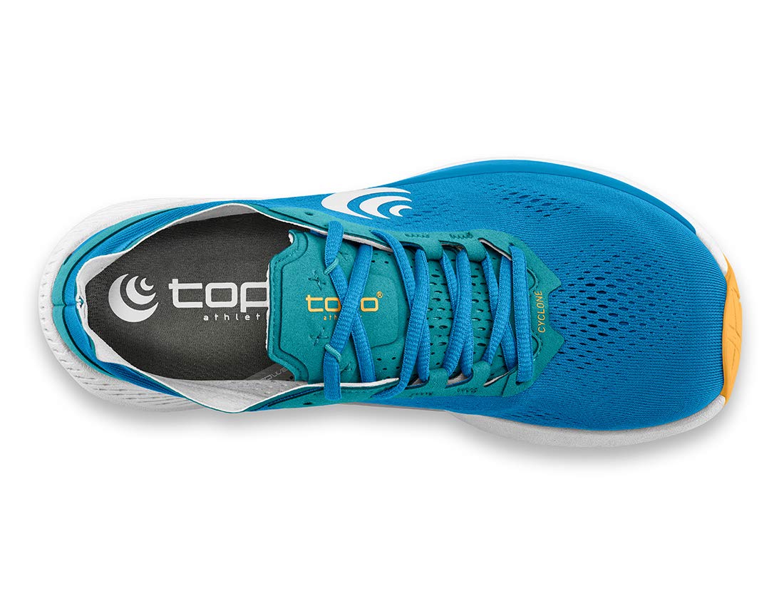 Topo Athletic Women's Cyclone Comfortable Lightweight 5MM Drop Road Running Shoes, Athletic Shoes for Road Running, Sky/Gold, Size 8.5