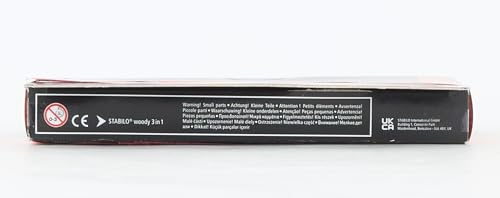 STABILO Multi-Talented Pencil woody 3 in 1 - ARTY - Pack of 10 - Assorted Colours with Sharpener