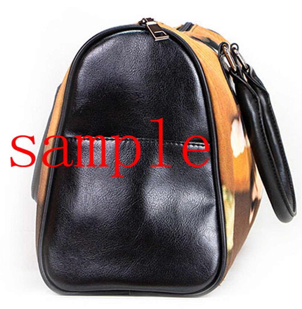 PU Leather Women Barrel Type Handbgas Top-Handle Bags with The Nightmare Before Christmas Print