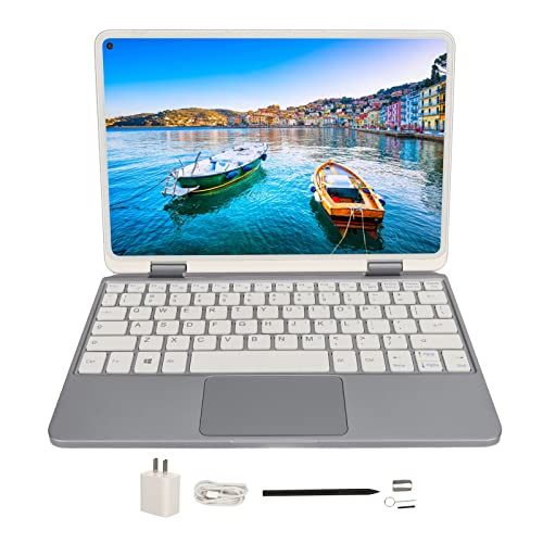 VINGVO Laptop, Touch Control 512GB ROM Multi Ports 2 in 1 3:2 Aspect Ratio Professional FHD Screen Notebook Computer with Stylus Pen for Travel for Home (8+512G US Plug)