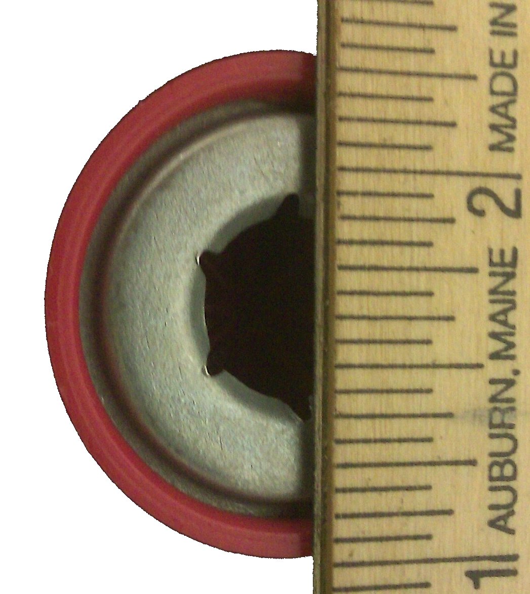 Quadrapoint Hub Cap Compatible with Popular Red Wagon Brand for Steel & Wood Wagons ONLY 1/2" Red (NOT for PLASTIC, FOLDING OR LITTLE WAGON MODEL W5, please read entire product description)