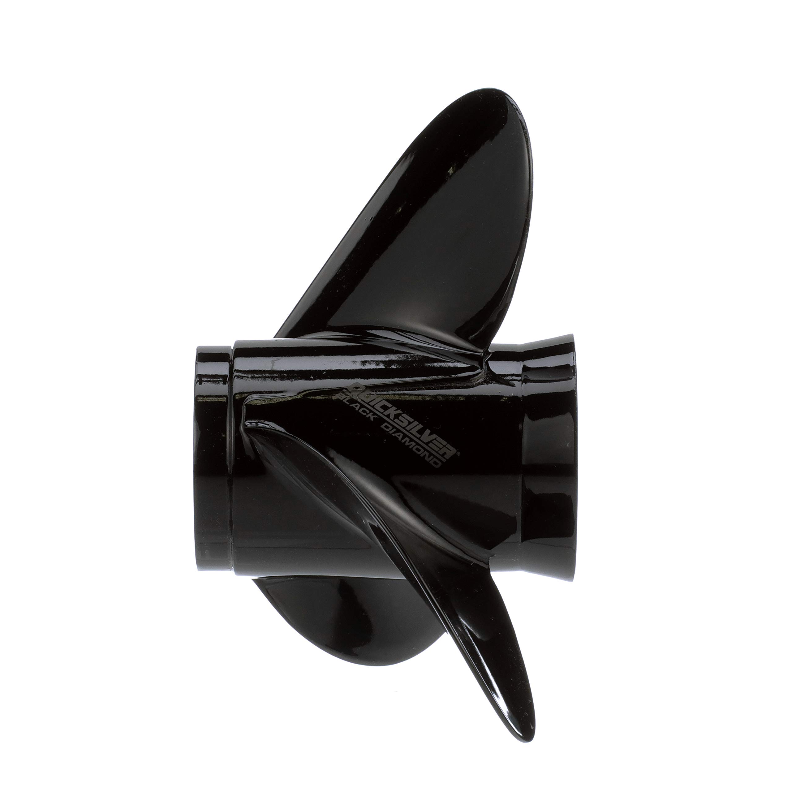 Quicksilver Black Diamond 3-Blade Aluminum Propeller, 10.6 dia x 12 pitch, Right Hand