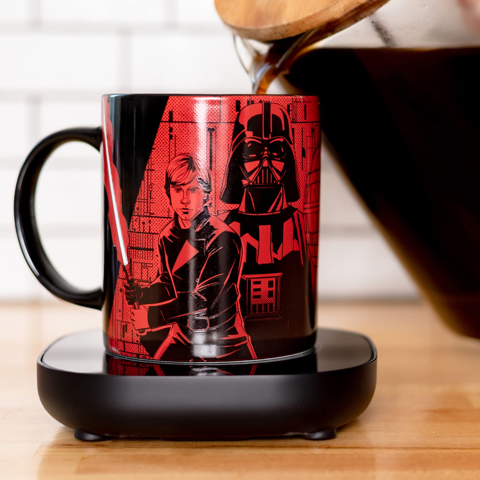 Uncanny Brands Star Wars Return of The Jedi 40th Anniversary Mug Warmer β Keeps Your Favorite Beverage Warm - Auto Shut On/Off
