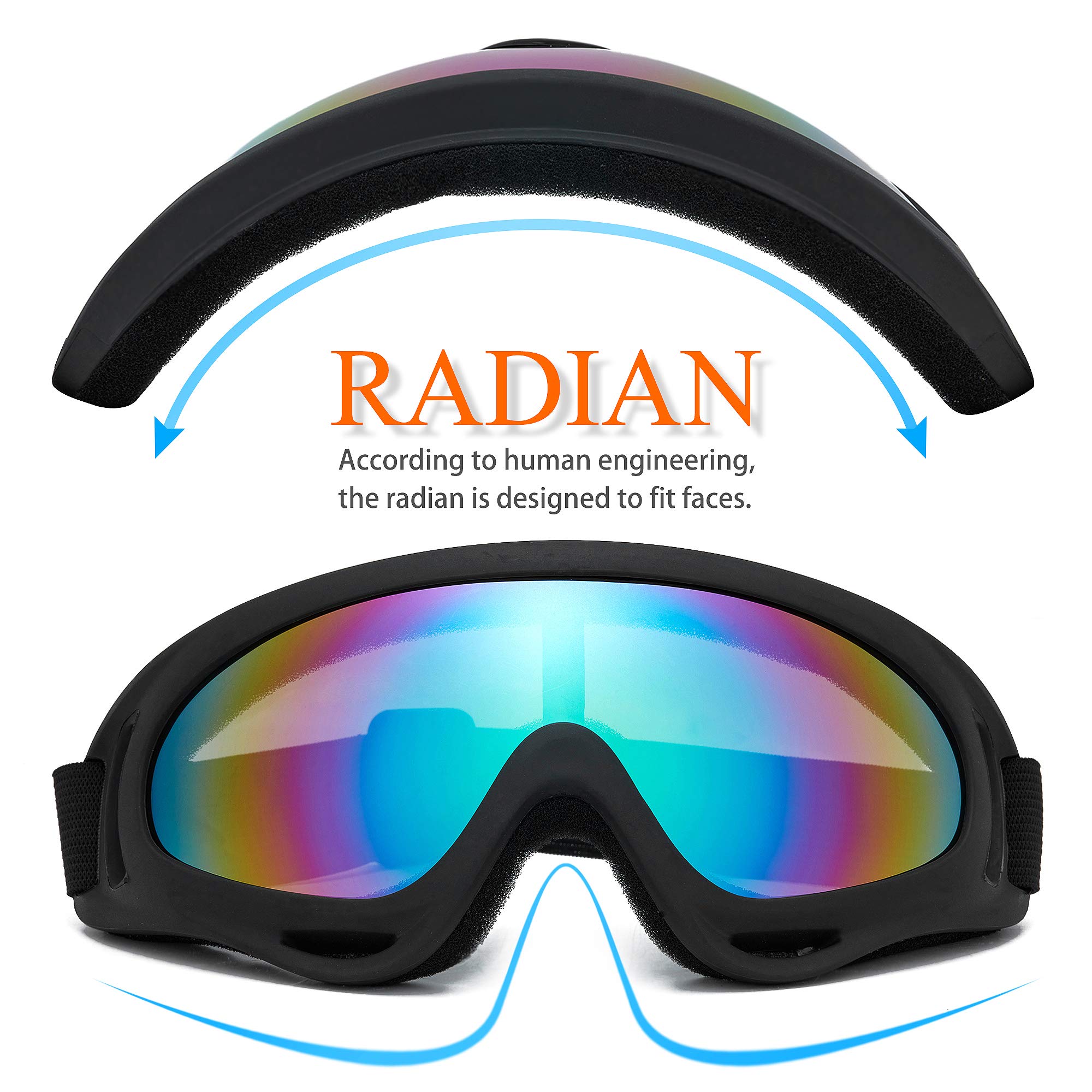 OMG_Shop Ski Goggles Snowboard Goggles Anti Fog Ski Goggles Protection for Women & Man