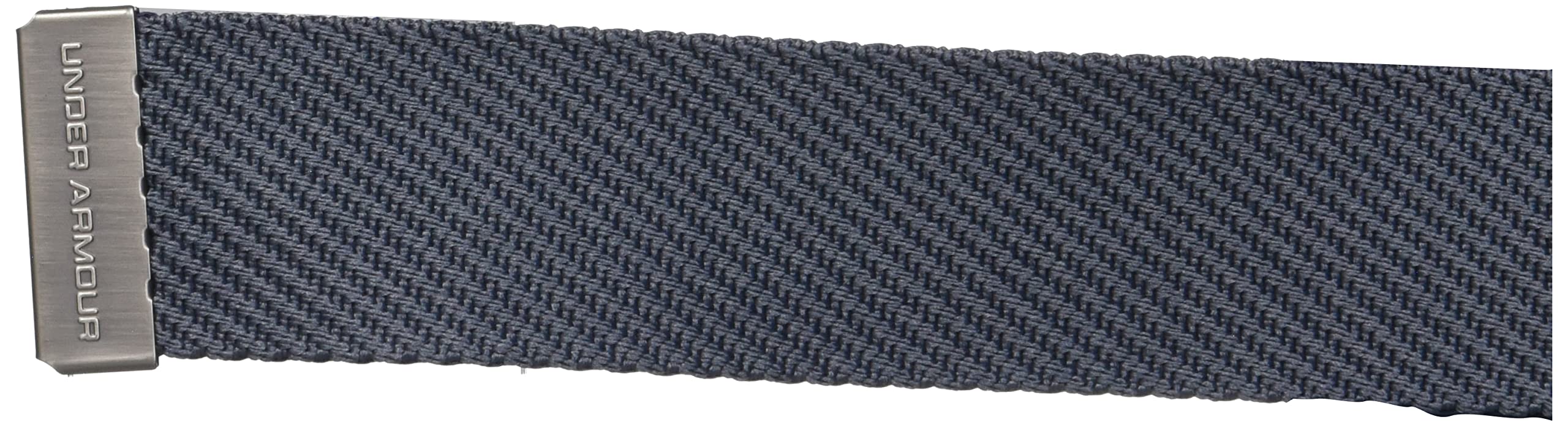 Under Armour Men's Webbing Belt, (013) Pitch Gray/Midnight Navy/Silver, One Size Fits Most