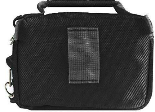 Orzly SNES MINI Travel Bag for Super Nintendo Mini Classic Edition (New 2017 Model Mini Version of Super NES) - Fits Console + Cable + 2 Controllers - includes Shoulder Strap + Carry Handle - BLACK