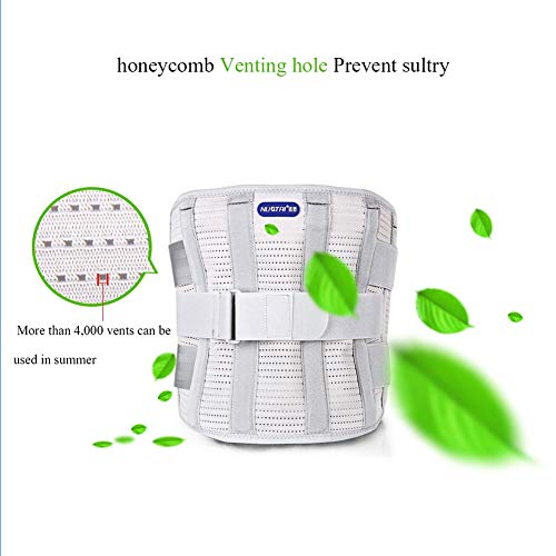 TANGIST Lower Back Brace With Heating Pad For Lifting At Work Scoliosis Pain Relief Brace For Herniated Disc And Sciatica Back Support Belt With Dual Adjustable Straps (Size : M/Medium)