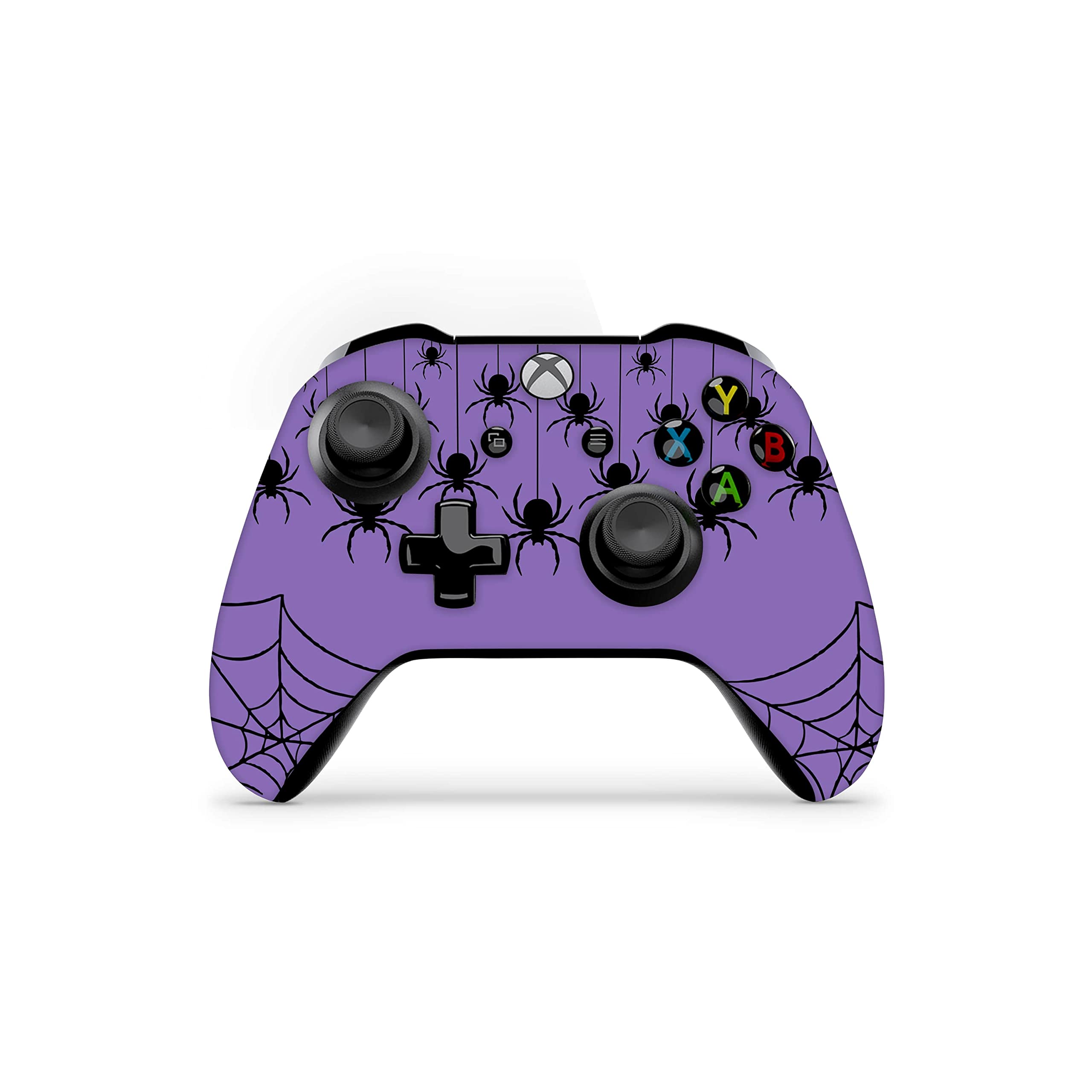 ZOOMHITSKINS Controller Skin Compatible with X1 S and X1 X, Vinyl Sticker Technology, Black Purple Spider Halloween Cute, Durable, 1 Skin, Made in The USA