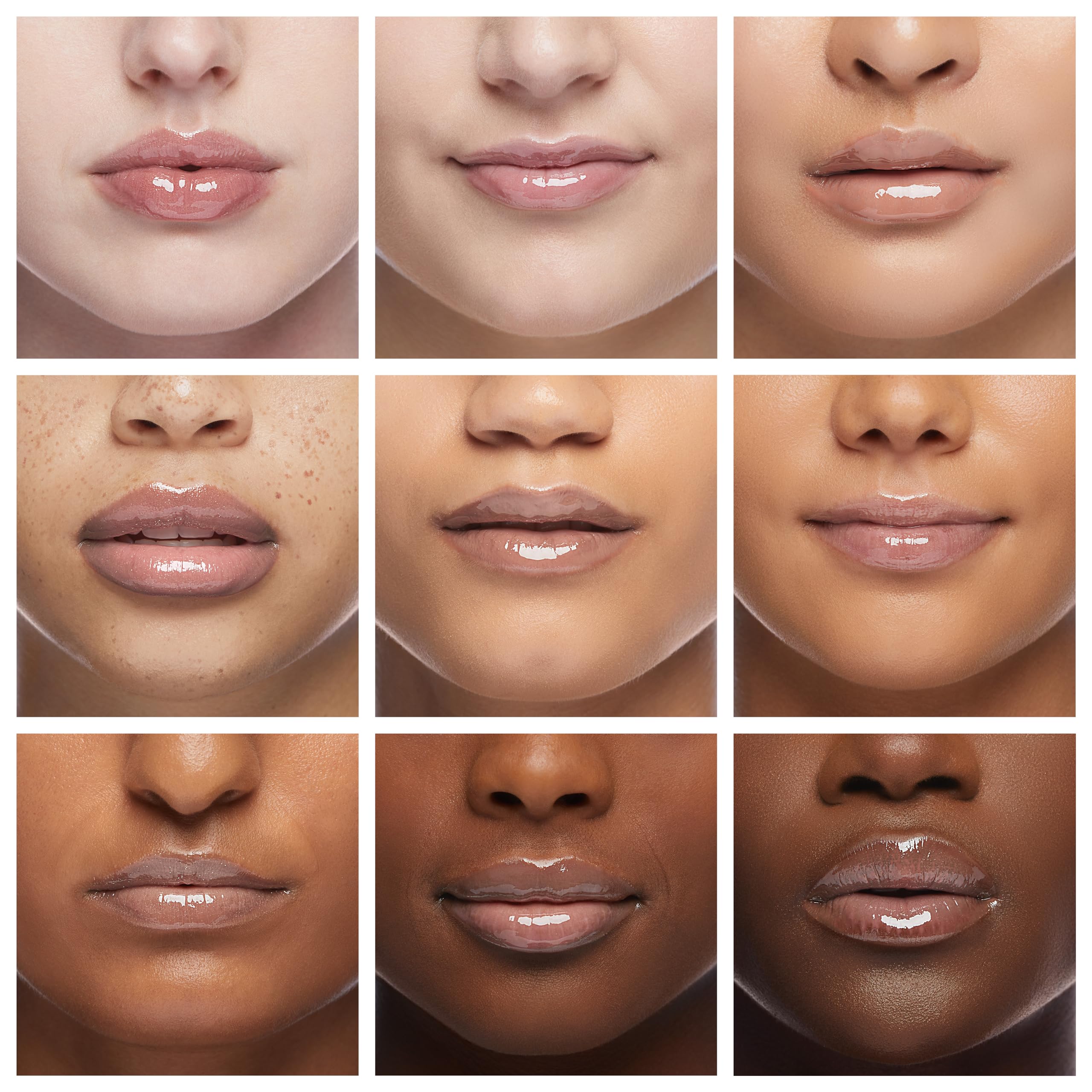 Ruby Kisses Lip Gloss Butter Bomb Gloss Non-Sticky Lip Gloss Vitamin E Natural Nude Lip Makeup - 7.8mL (0.26 US fl.oz) (White Lie)