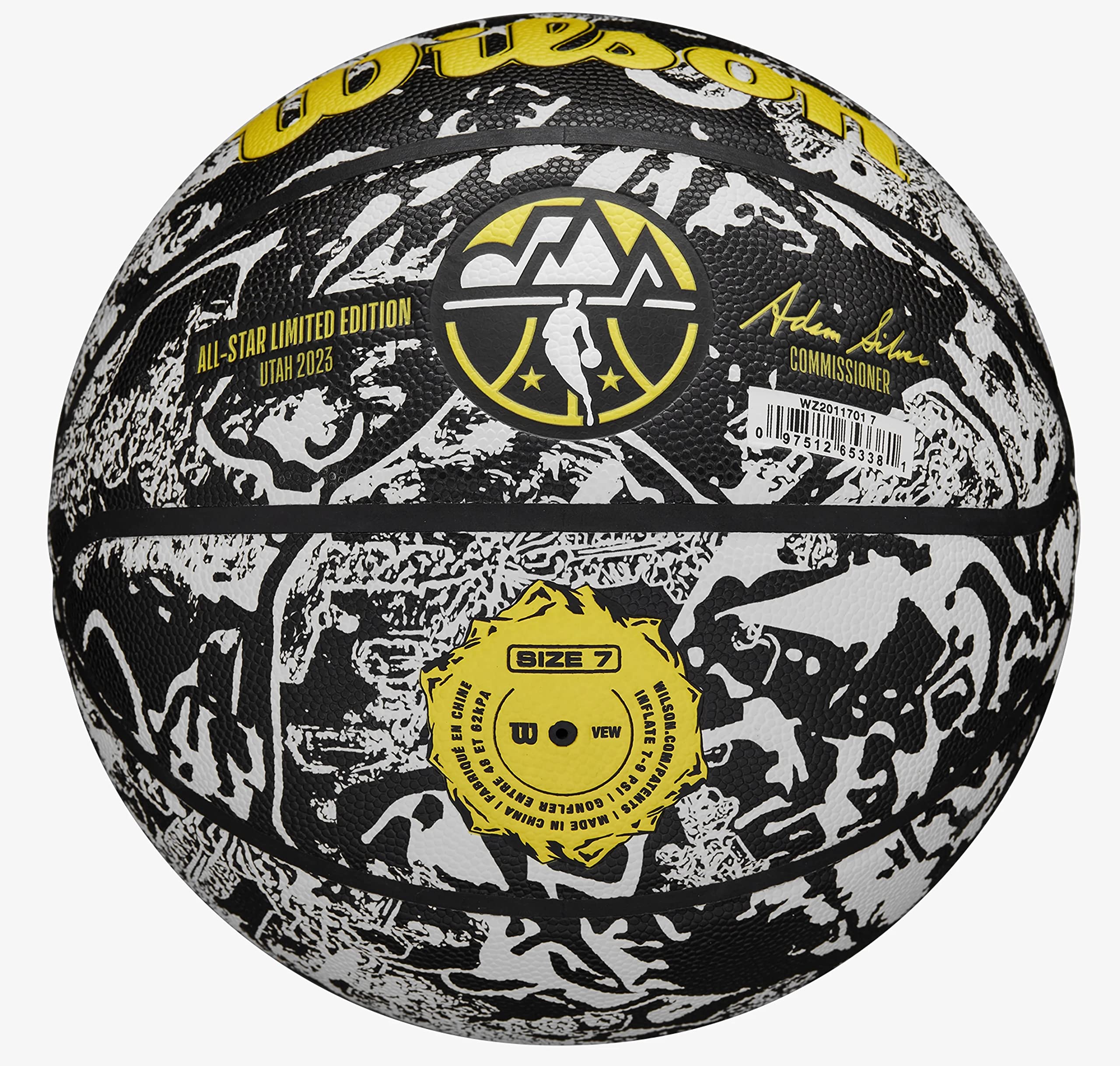 WILSON 2023 NBA All-Star Game Collectors Edition Full Size 7 Basketball - Utah