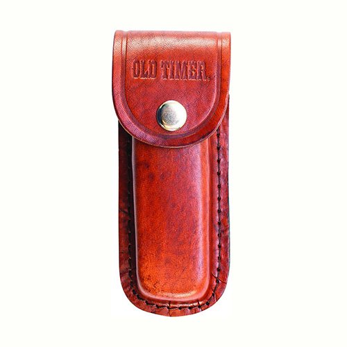 Old Timer 29OT Mountain Beaver Sr. 7.7in S.S. Traditional Lockback Folding Knife with 3.2in Clip Point Blade and Wood Handle for Outdoor, Hunting, Camping and EDC