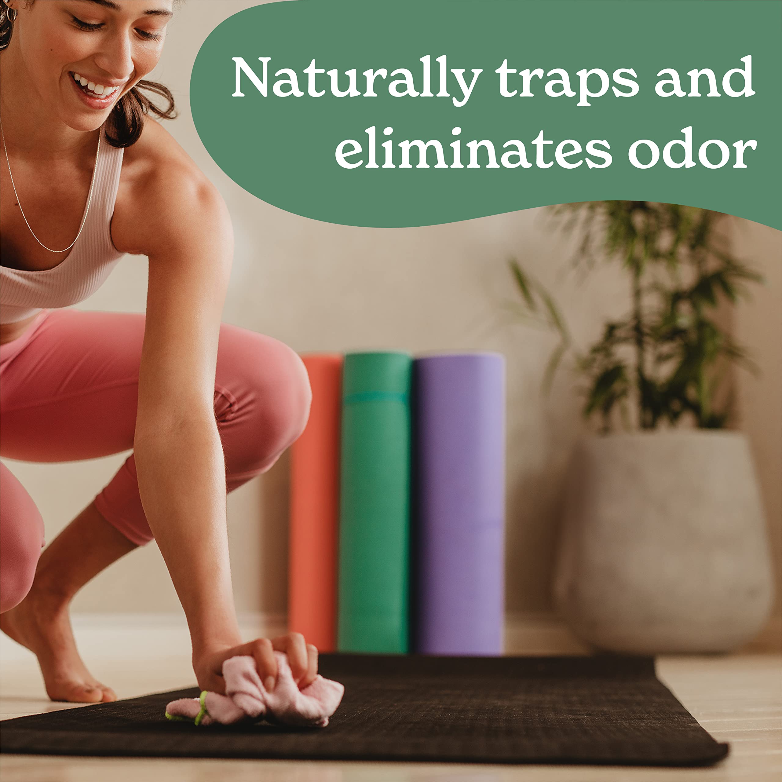 Vine Homecare - Yoga Mat Spray - Refresh Your Zen - Made with Essential Oils - 4 OZ - Lemongrass