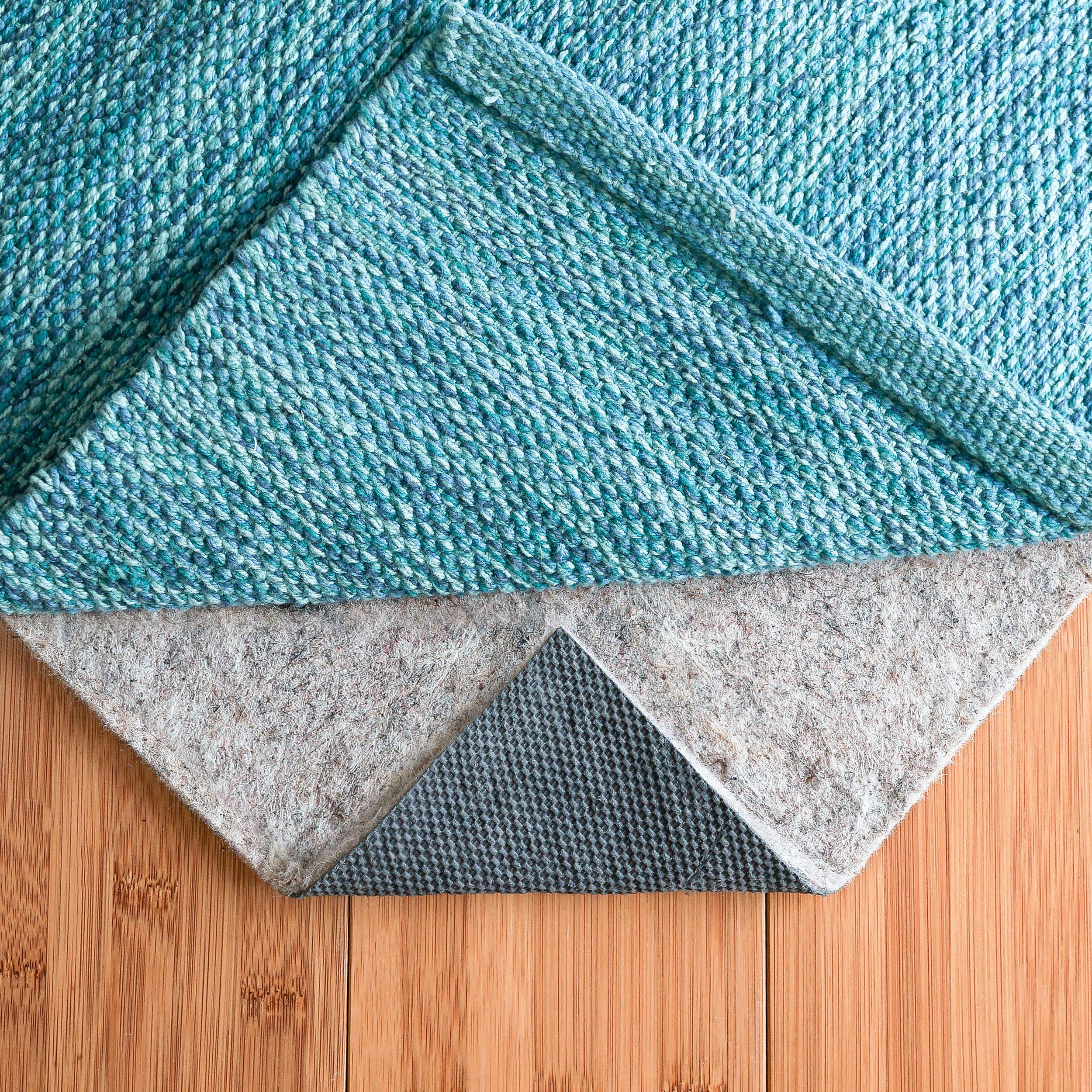 RUGPADUSA - Basics - 3'x5' - 1/8" Thick - Felt + Rubber - Non-Slip Rug Pad - Cushioning Felt for Modest Comfort - Safe for All Floors and Finishes