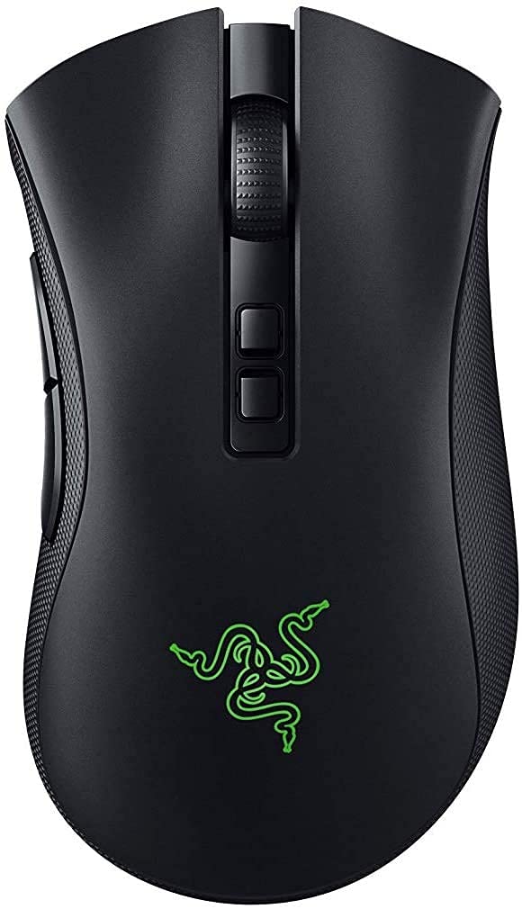 Razer DeathAdder v2 Pro Wireless Gaming Mouse: 20K DPI Optical Sensor - 3X Faster Than Mechanical Optical Switch - Chroma RGB Lighting - 8 Programmable Buttons - Classic Black (Renewed)