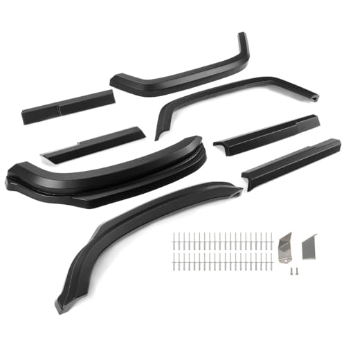 OTVPUCES 8pcs Fender Flares Front Rear Left Driver Right Passenger Plastic With Hardware SMT10773 5745440