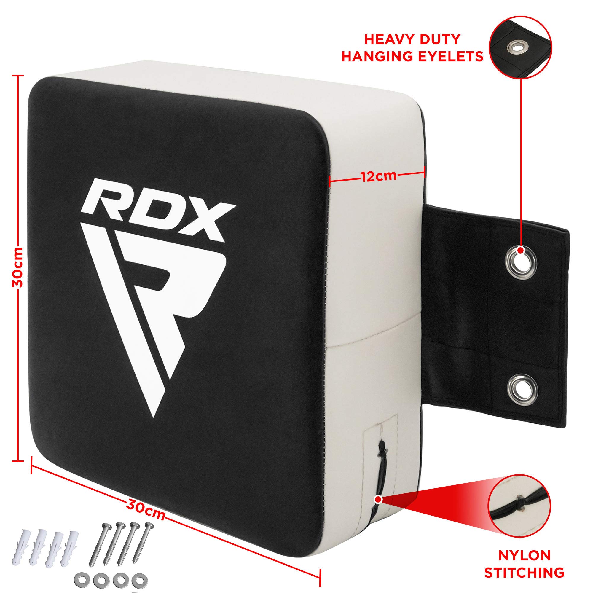 RDX Boxing Wall Pad with Punching Gloves | Maya Hide Leather Focus Target Kicking Pad | Great for MMA, Muay Thai, Kickboxing, Martial Arts, Karate, Taekwondo Training