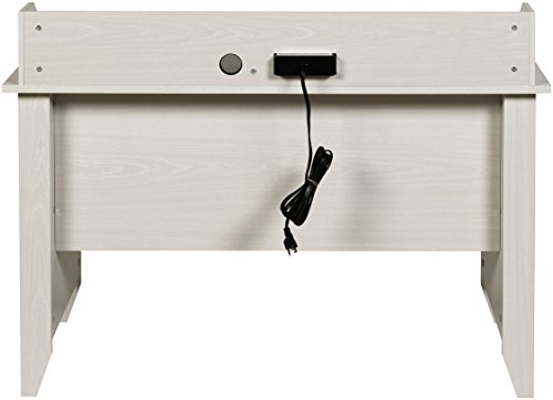OneSpace Eleanor Executive Desk Wood Grain, White Oak