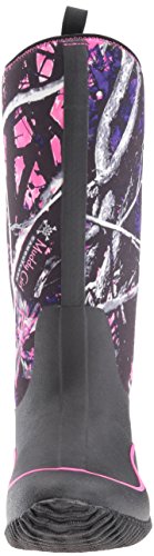 Muck Boots Hale Multi-Season Women's Rubber Boot, Black/Muddy Girl Camo, 7 M US