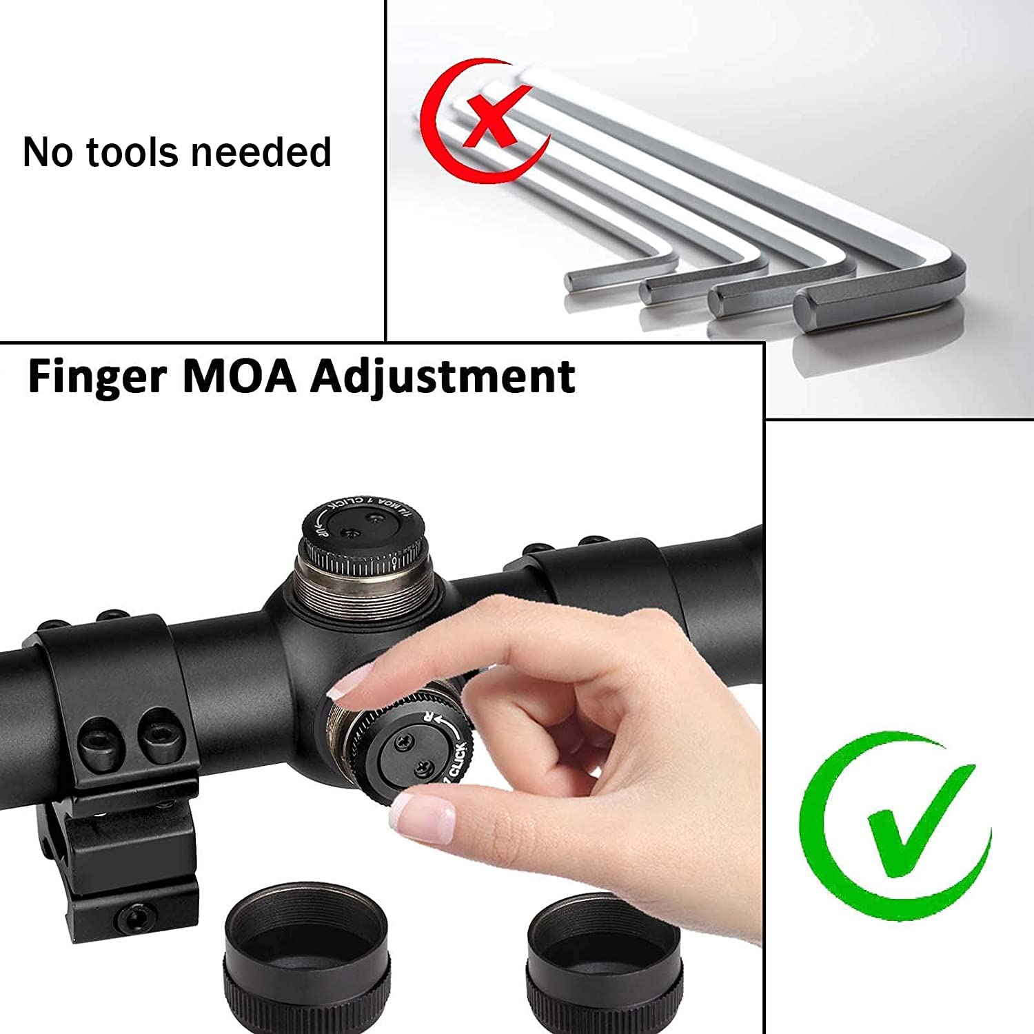 SVBONY SV174 Rifle Scope, Hunting Rifle Scope, 2-7x32mm Long Eye Relief Rifle Scope, a Fast-Focus Eyepiece, Medium Profile Scope Mount, SFP Rifle Scopes with Mil-dot Reticle,1 Inch Tube