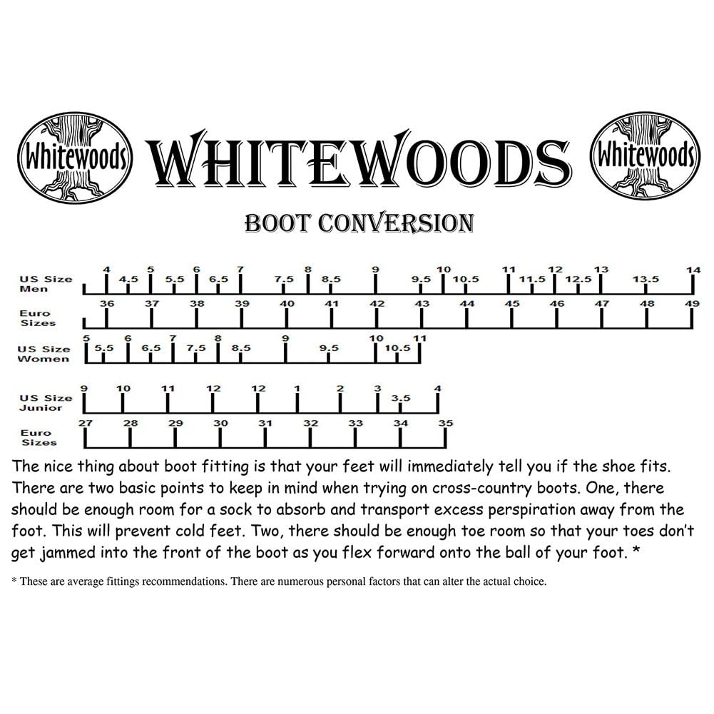 Whitewoods Unisex Adult 424-NNN XC Cross Country Touring Adventure Ski Boots