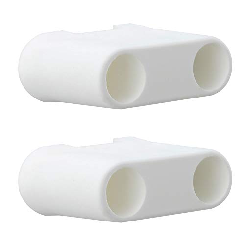 RV Door Holder Bump Stop | 1 1/4 Inch | Black or White Color Options | RV Interior Door Stop (2 Stops, White)