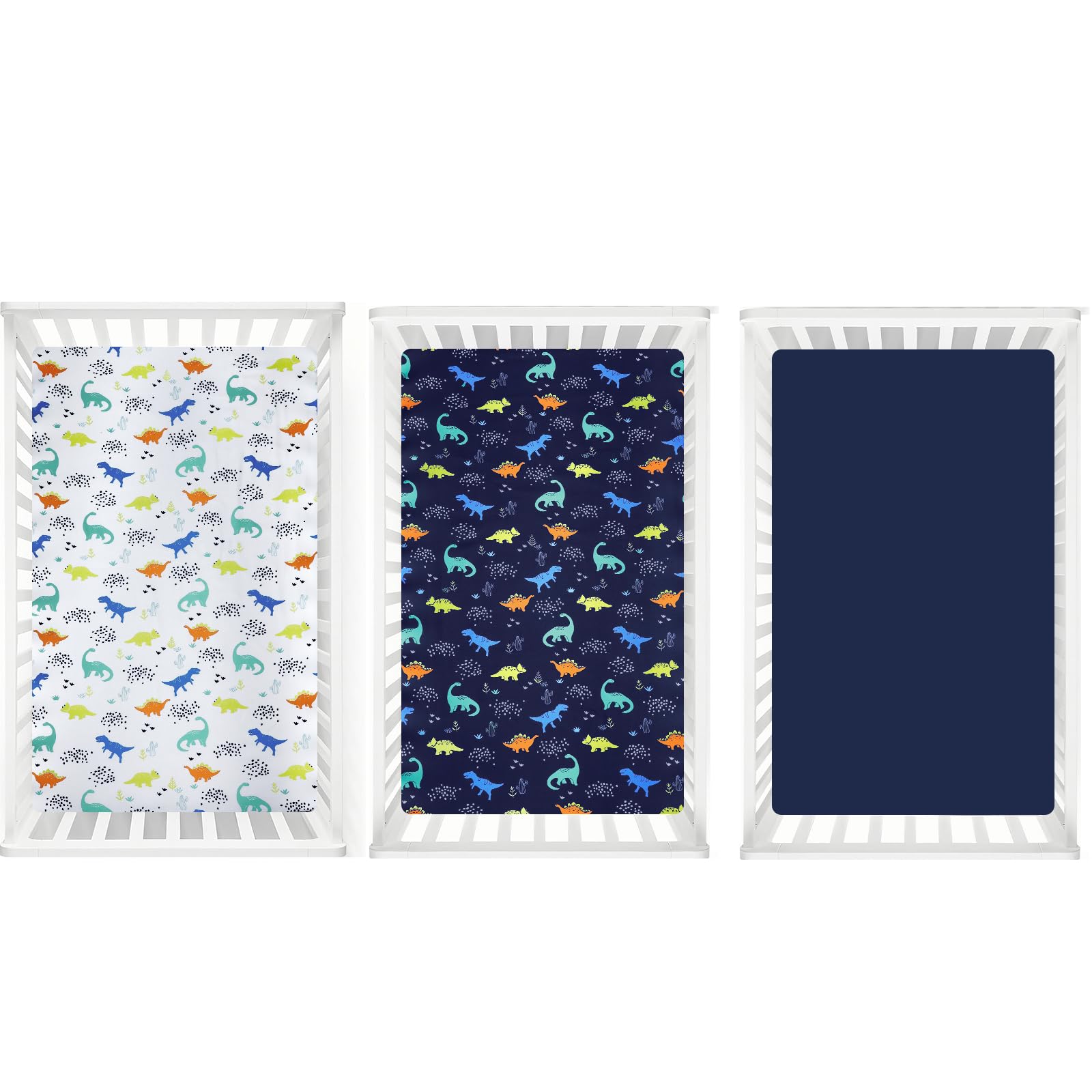 PHF 3 Pack Soft Bassinet Sheets, Star Comfy Cradle Sheets for Baby Boys Girls Neutral, Universal Fit for Most Cradle and Bassinet Mattress, Grey White Star
