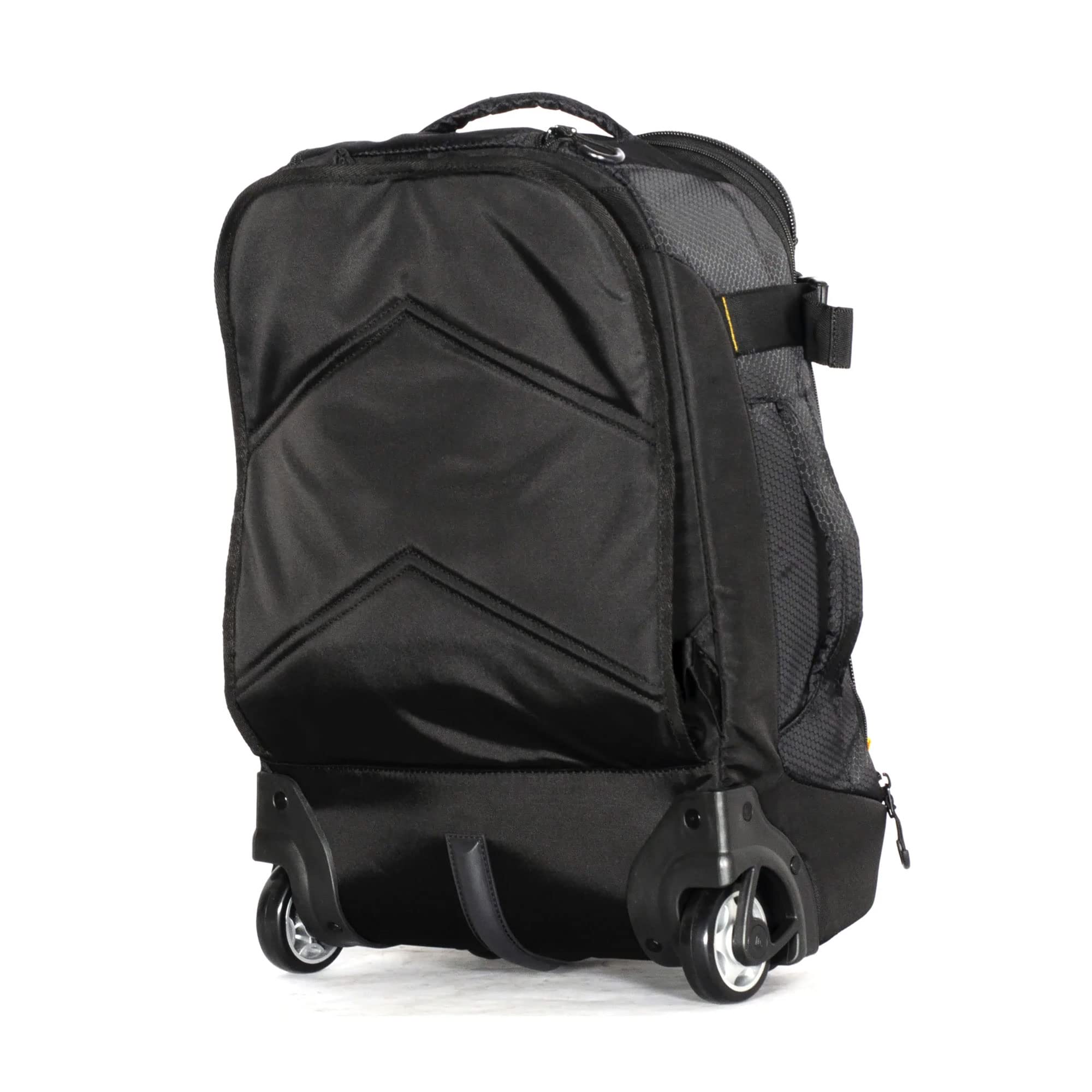 Olympia USA Cascade 20" Outdoor Rolling Backpack Carry On Travel Bag with Hideaway Straps and Comfort Grip Handles, Black