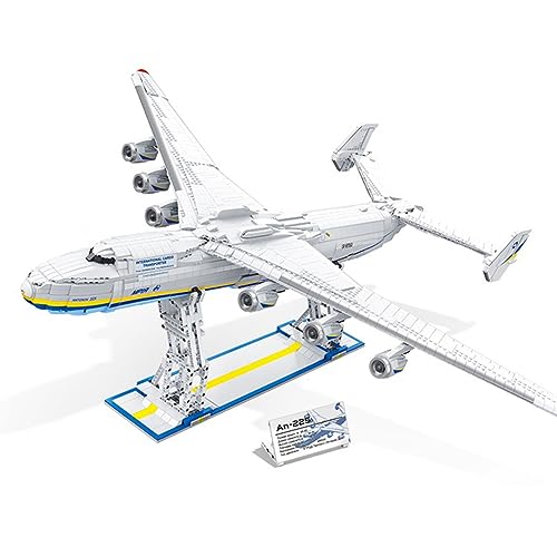PANW An-225 Transport Aircraft Model Building Toy, Military Large Transport Airplane Model Bricks Kit, Plane Construction Set for Teens and Adults (5350PCS)