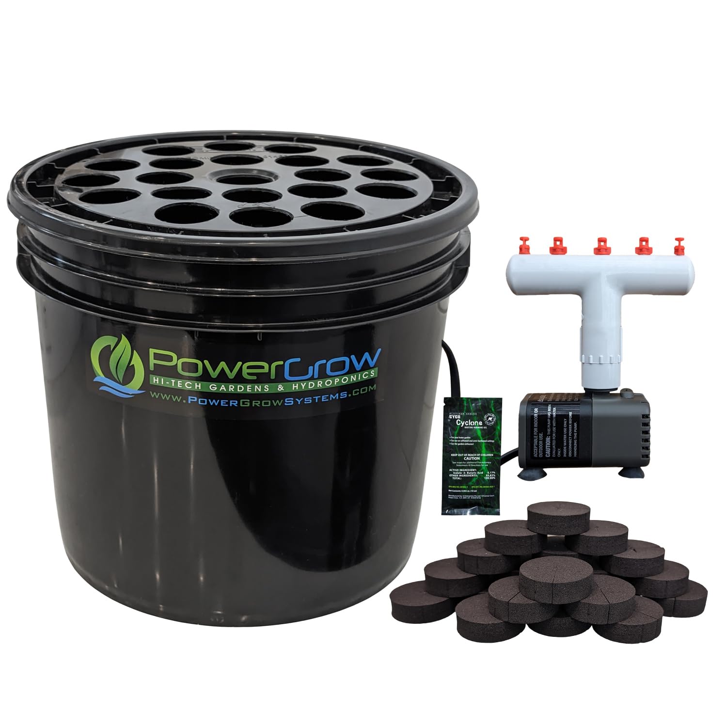 Plant Cloning Machine - Deluxe 21-Site Bucket Cloner Kit by PowerGrow Systems