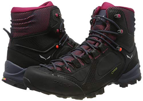 Salewa Women's WS Alpenviolet Mid Gore-TEX Trekking & hiking boots, Ombre Blue Fluo Coral, 7
