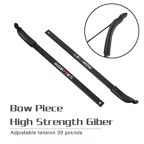 REAWOW Recurve Bows for Adults Archery Bow and Arrows Sets Hunting Takedown Bow 52in Adult Teens Beginner Right Handed Shooting Practice 6 Carbon Arrows …