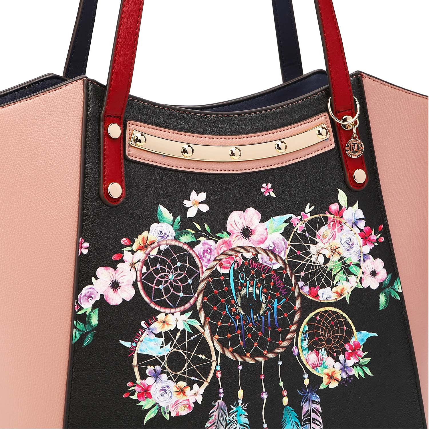 Nicole Lee Dream ofAll Colors 3 Piece Set (Shopper, Mini Dome Satchel, Pouch)
