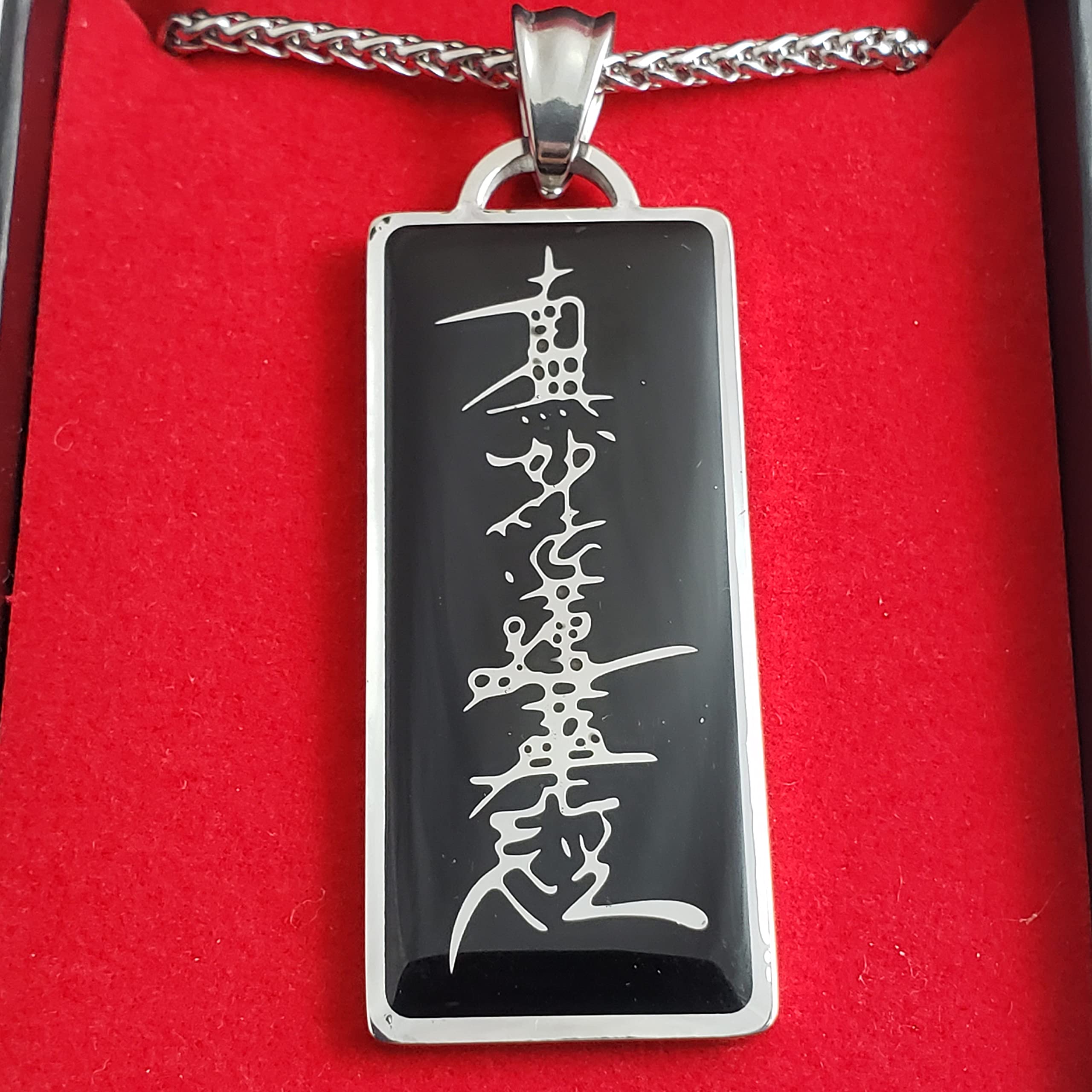 Nichiren Buddhist Daimoku Necklace - Nam Myoho Renge Kyo (Black)