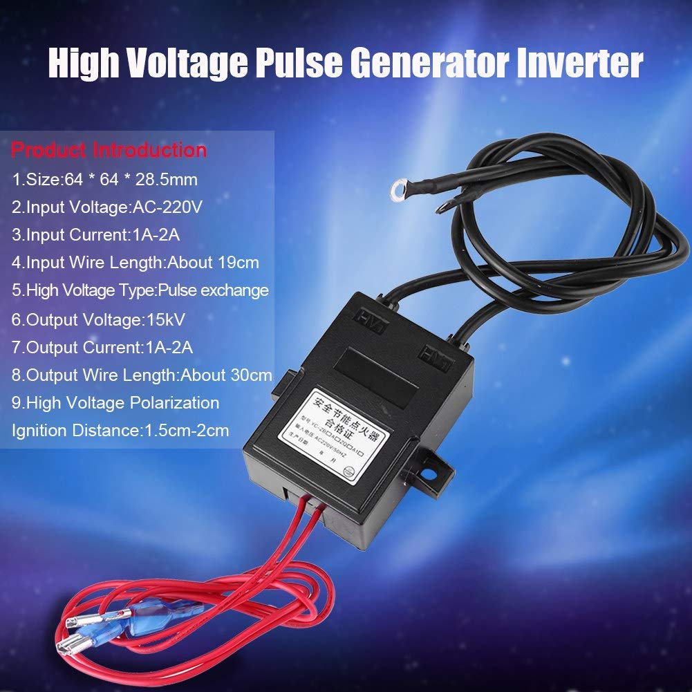 Oumefar AC 220V 1A-2A High Voltage Generator Continuous Igniter Module ≥12kV Mini Pulse Arc Inverter for Automatic Oil Burner Electrical and Engineering