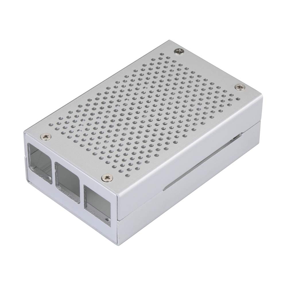 Raspberry Pi 4 Case RPI 4 Aluminum Case RPI 4B Metal Shell Silver Enclosure for RPI 4 Model B (Silver)