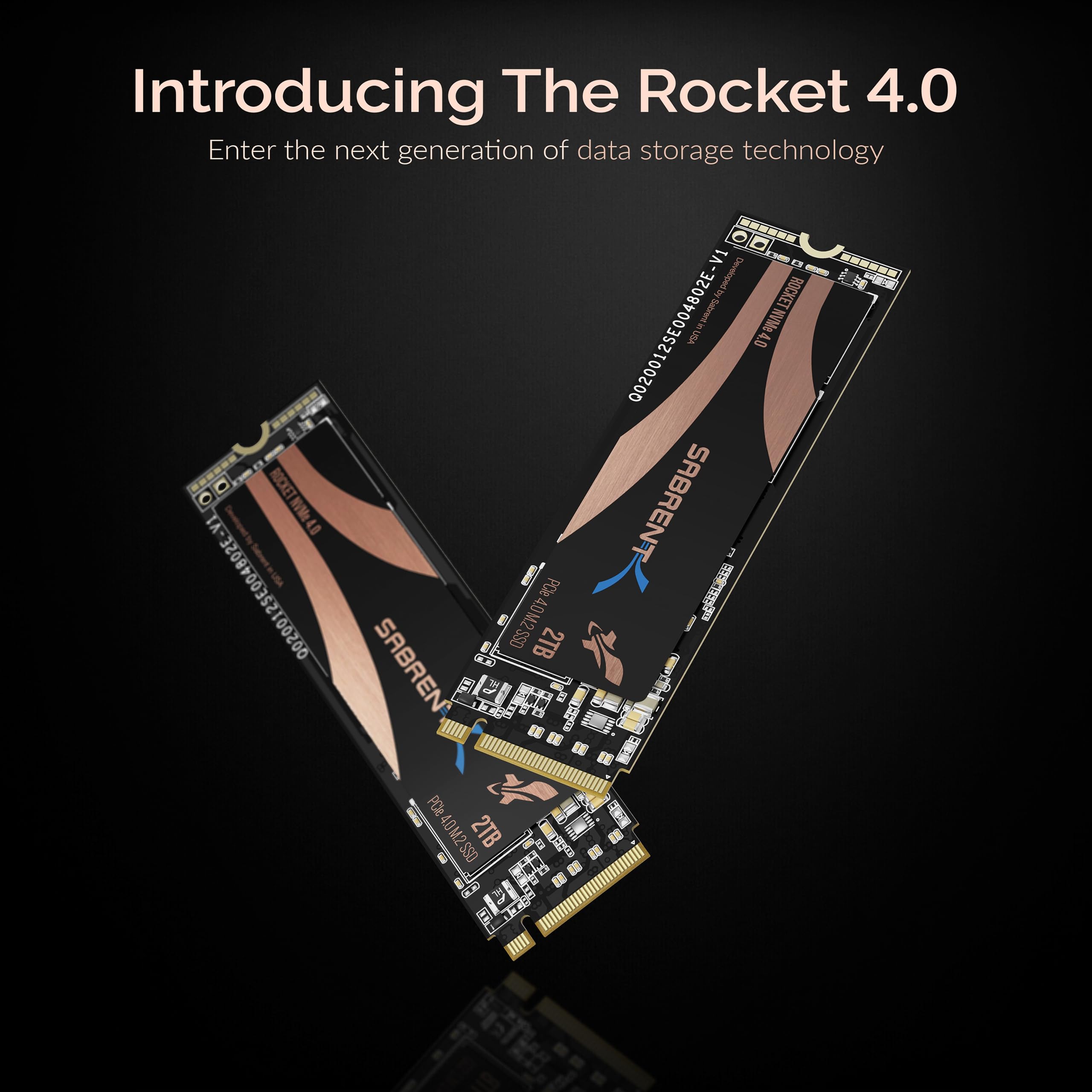 SABRENT 2TB Rocket Nvme PCIe 4.0 M.2 2280 Internal SSD Maximum Performance Solid State Drive (Latest Version) (SB-ROCKET-NVMe4-2TB).