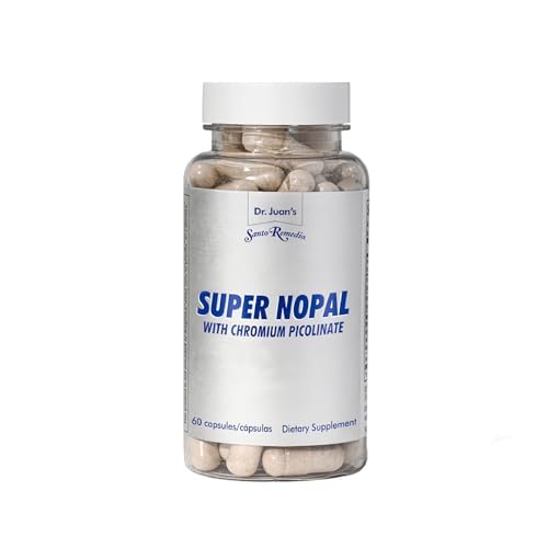 Santo Remedio's Exclusive Formula with Nopal, Chromium Picolinate (Chromax), Gurmar (Gymnema Silvestre), and Vanadyl Sulfate. 60 Capsules (30 Servings)