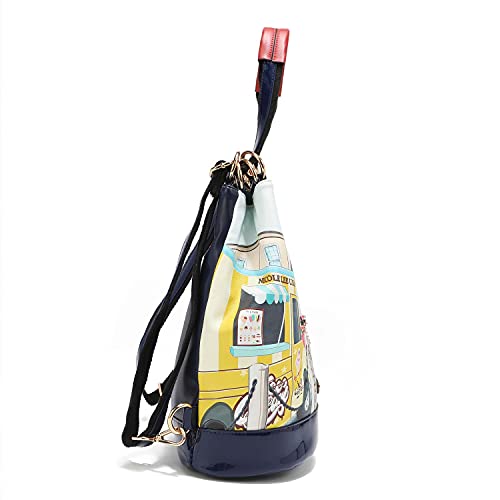 Nicole Lee Multifunctional Bucket Bag (COZY STREET IN MILAN)