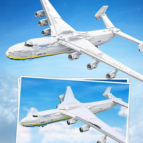 PANW An-225 Transport Aircraft Model Building Toy, Military Large Transport Airplane Model Bricks Kit, Plane Construction Set for Teens and Adults (5350PCS)