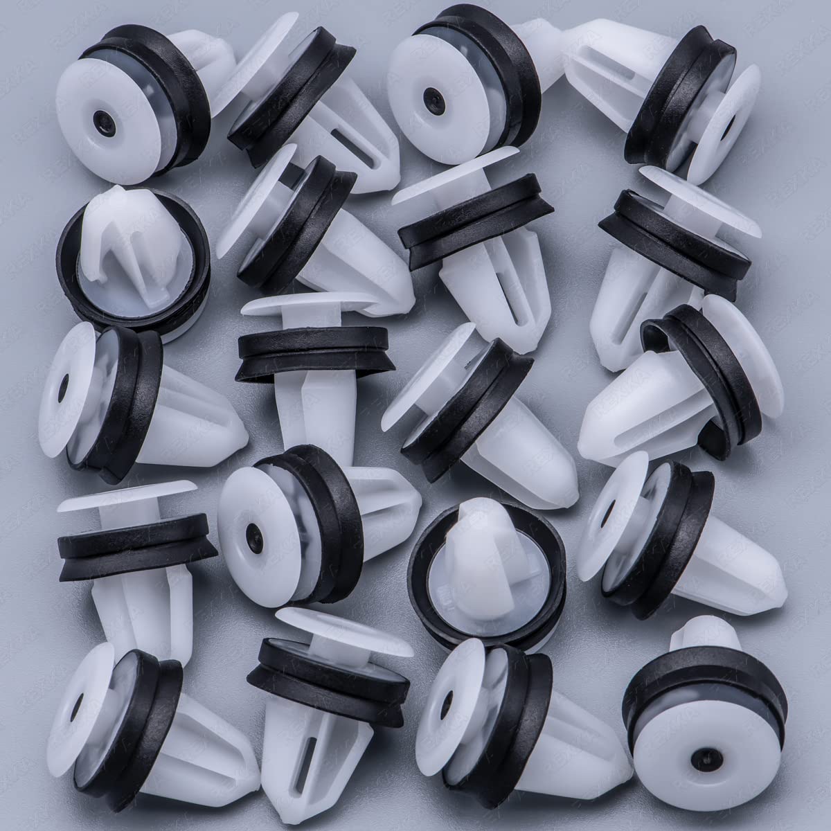Rexka 20pcs Door Trim Panel Clip Fastener Retainer for Land Rover LR013135, Body Side Molding Clip for Ford W714231-S300