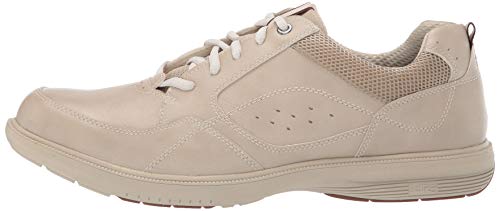 Nunn Bush Men's KORE Walk Moccasin Toe Lace Up Oxford Shoe, Bone, 9