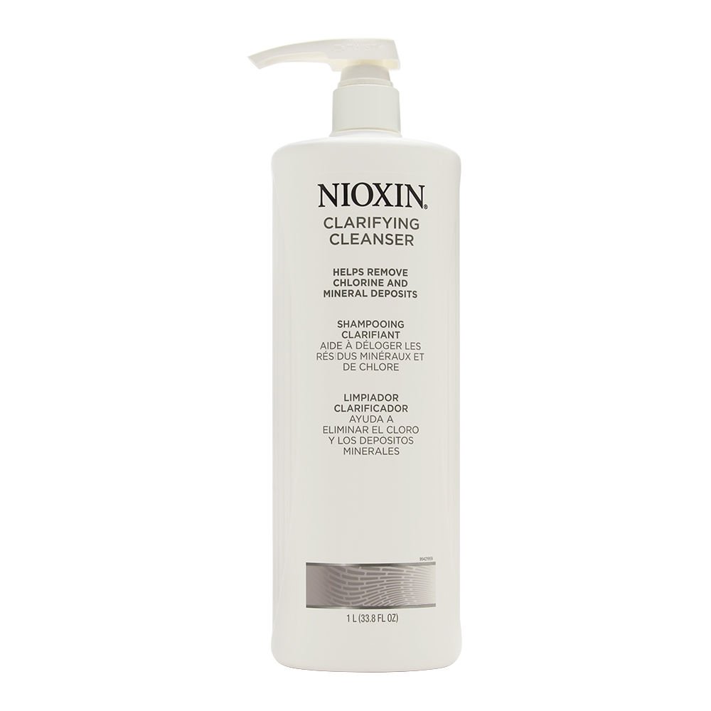 Nioxin Clarifying Cleanser, Weekly-Use Deep Cleansing Shampoo, Removes Impurities & Chlorine, All Hair Types, 33.8 fl oz